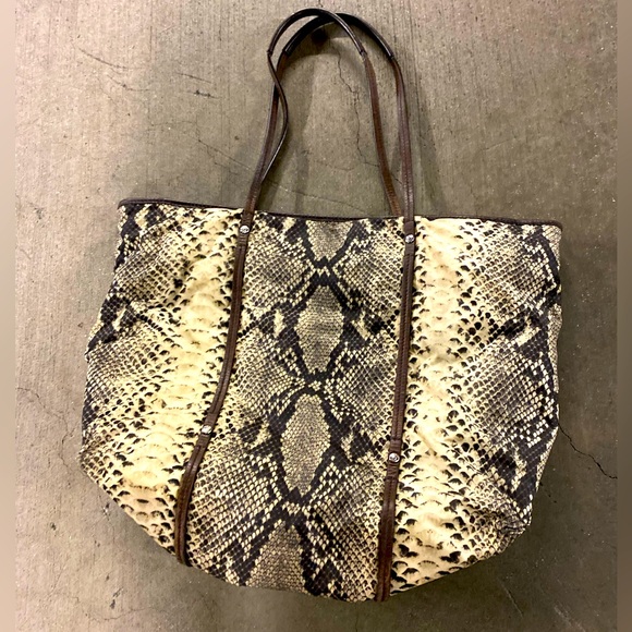 Tumi | Bags | Tumi Python Pattern Nylon Tote | Poshmark